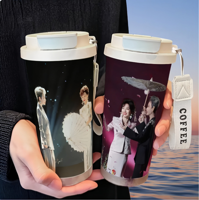 芝童道合赵雅芝叶童保温杯手办