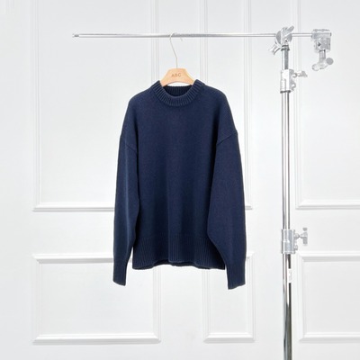 重磅羊绒圆领长袖毛衣秋冬新款女