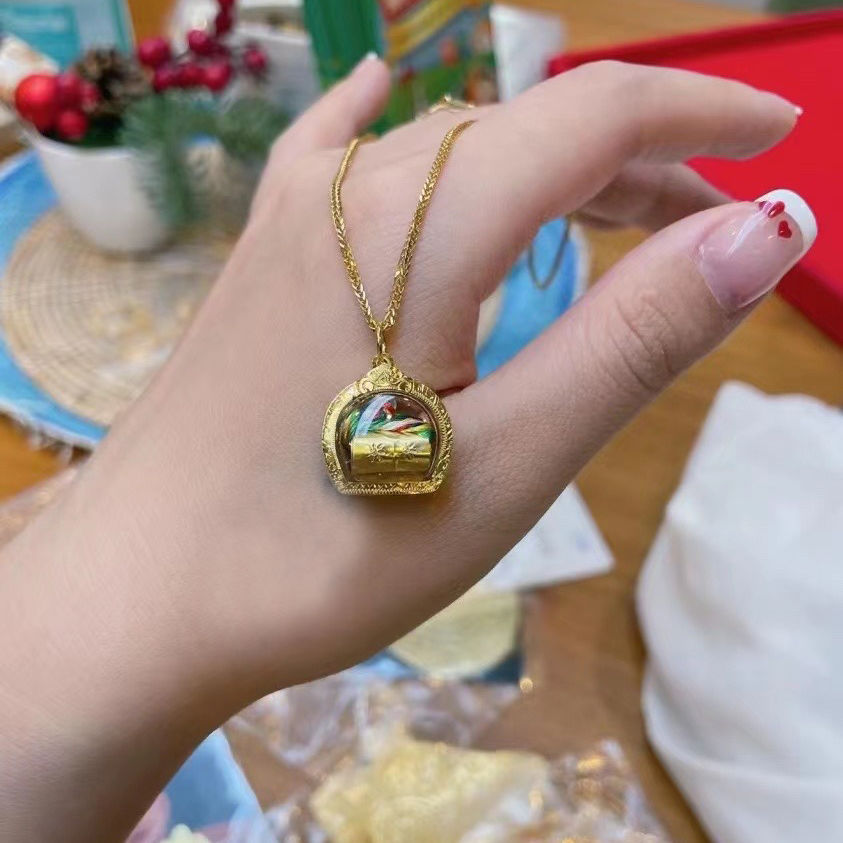 泰国佛牌寓意好管银色吊坠苏拉萨福管手链项链复古男女饰品