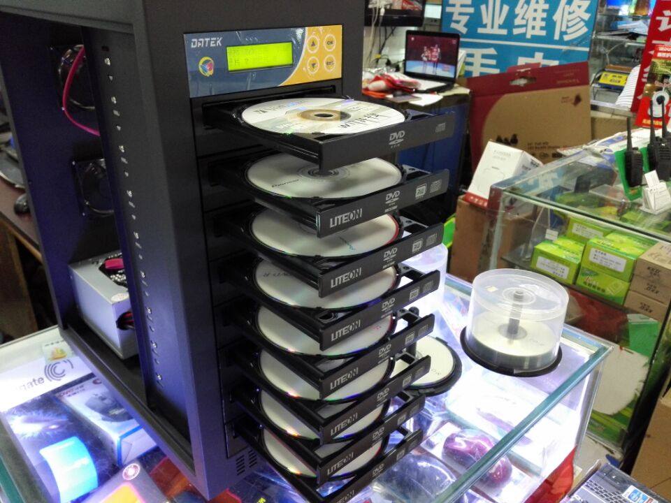 建兴一拖三一拖五拷贝机 一拖七一拖十光盘塔 刻录塔 dvd塔拷贝塔