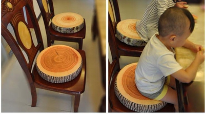 银杏梧桐树砧板形可拆洗垫子