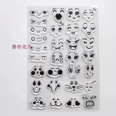 欧美透明印章 scrapbook相册卡片手帐橡皮章成品章图章娃娃眼睛