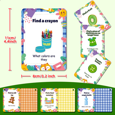 跨境英语启蒙Flashcard寻宝游戏卡室内早教闪卡玩具启蒙认知互动