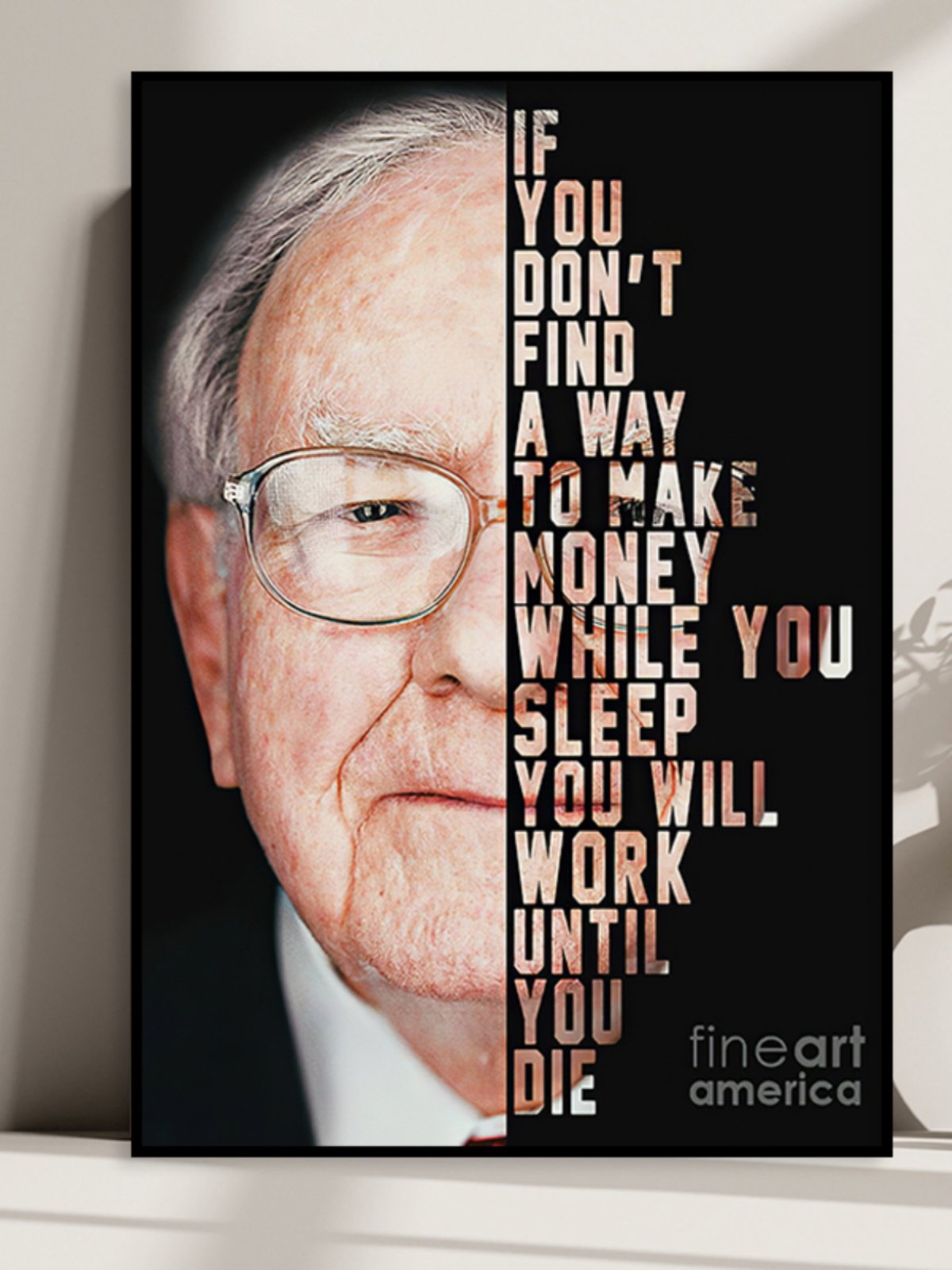 Warren Buffett Stock God Buffett Investor Entrepreneur Portrait Office ...