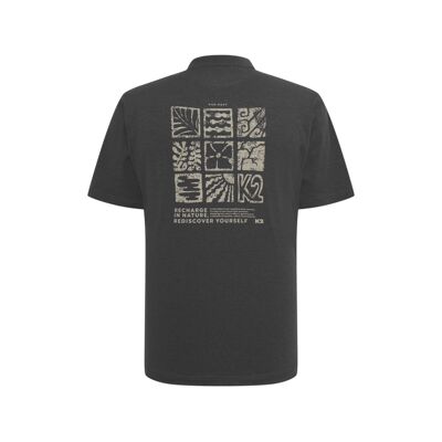 韩国代购26春夏K2男女通用吸湿快干速干T恤户外运动背部图形KMM26