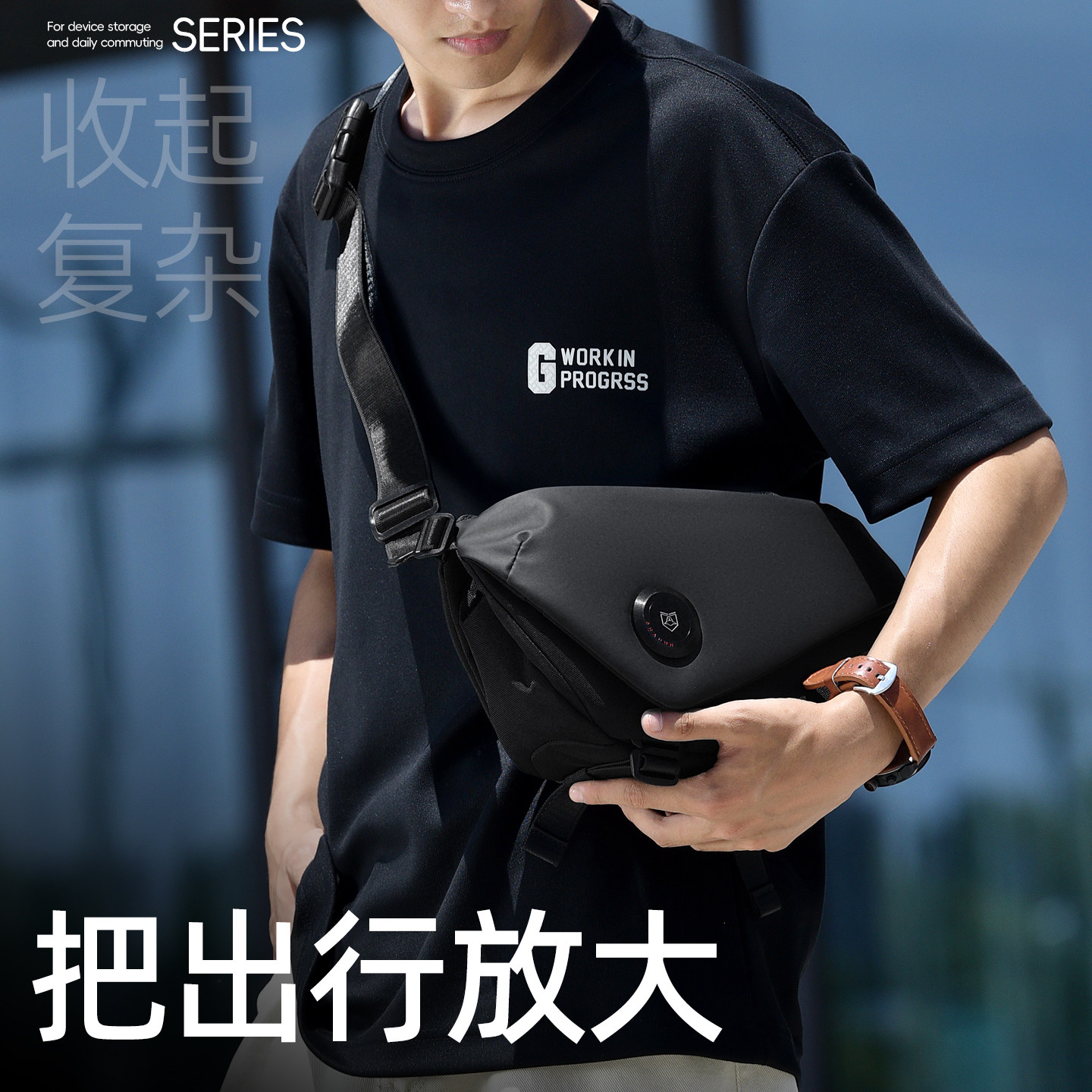 2026新款户外运动摄影包单反相机包便携微单防泼水单肩包男斜挎包