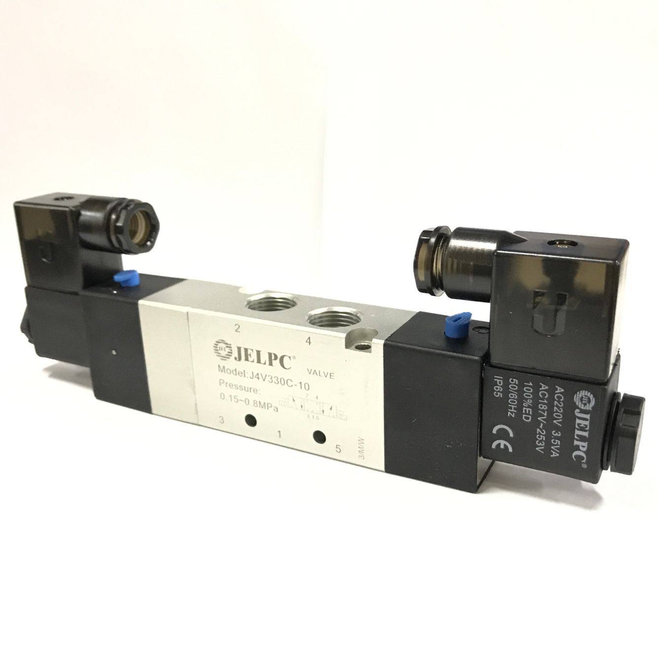 JELPC佳尔灵电磁阀佳尔灵气控阀三位五通4V330C-10 4V430C-15_虎窝淘