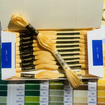 法国进口dmc纯棉绣线十字绣447色线3855_Desert Winds