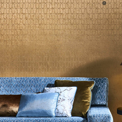 比利时进口几何风墙纸