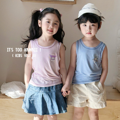 【巴拿拿专属】春夏新款儿童无痕家居服背心 DXAJ5229