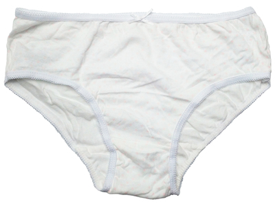 女童白色全棉三角短裤