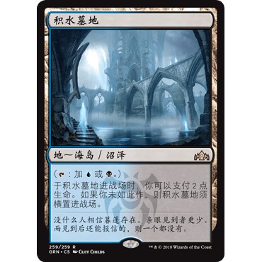 GRN 259 积水墓地 Watery Grave 万智牌 闪 R