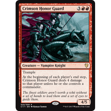 C17 23 绯红仪队兵 Crimson Honor Guard 万智牌 闪 R