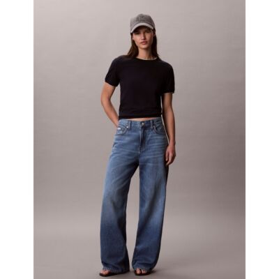 韩国代购26春CKJ女款棉莫代尔短袖T恤透气轻薄休闲圆领47G211G