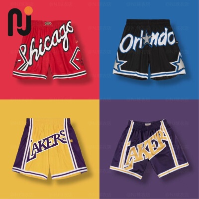 大logo球裤mitchell&ness