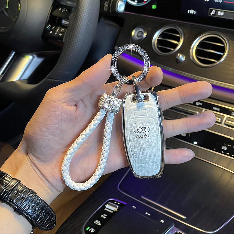 适用奥迪新a6l钥匙套a4l/a3/q5l/q7/q8/q3/q2l/a5/a8l/tt壳女包扣_虎窝淘