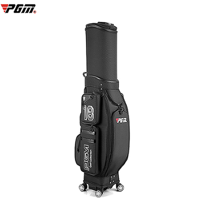 PGM高尔夫球包男士大容量航空球包四轮平推伸缩包防水球杆收纳袋