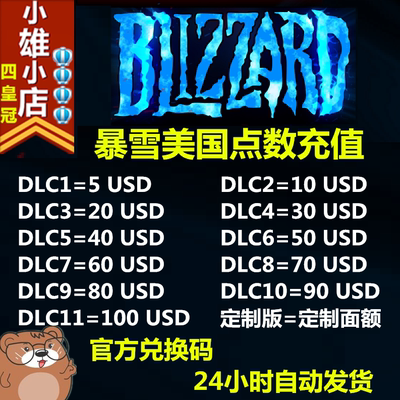 暴雪美国战网点数卡自动发货