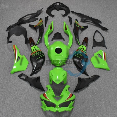 适用川崎ZX4R全车外壳 车壳导流罩 ZX4RR头罩前挡泥板侧板KRT版画