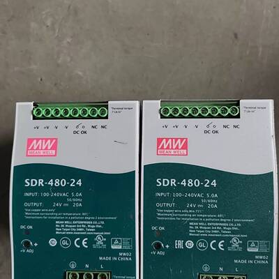 可维修正品MEAN WELL导轨式电源，型号SDR-480议价