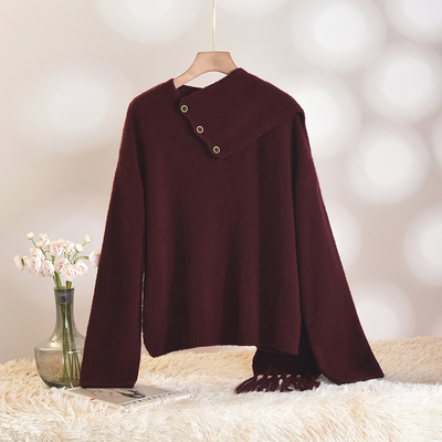 [禾哲]HZ0H0399含羊毛时髦感上衣套头毛衣女11.30冬