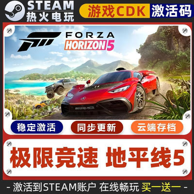 极限竞速地平线5 STEAM游戏全球区激活码CDK 多人联机 全dlc