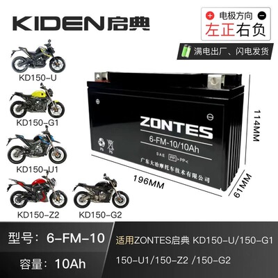 原厂升仕ZT310-X1-X2-T1-T2-R1-R2/启典KD150-U/U1/G1/G2/Z2电瓶