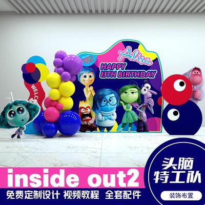 insideout2头脑特工队主题气球