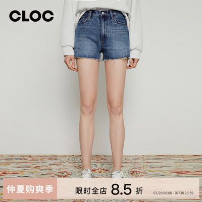 HeyJoanie美式复古宽松牛仔短裤