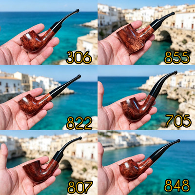 意大利塔拉莫纳烟斗Talamona石楠Classica Kentucky棕色光面包邮
