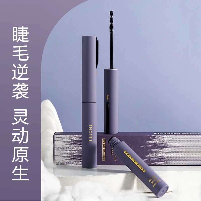 自然立体防水防汗不脱色持久不晕染自然立体睫毛膏眉膏