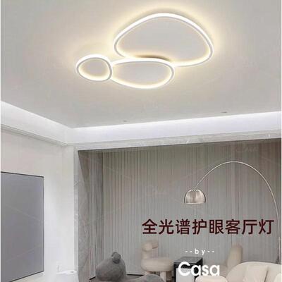 110V-220V智能APP客厅灯简约吸顶灯涂鸦zigbee主卧室房间灯具全屋