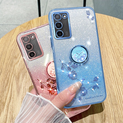 闪粉玫瑰花oppoA55硅胶网红软壳