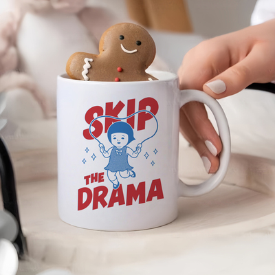 skipthedrama搞笑陶瓷马克杯