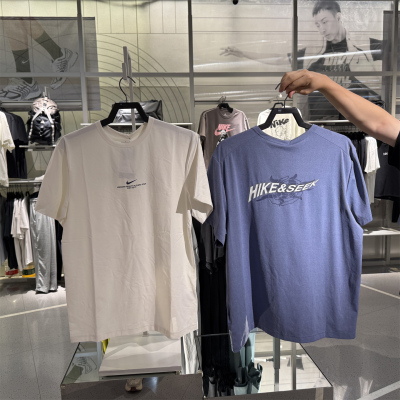 专柜正品耐克NIKE男子速干背标印花综训跑步圆领短袖T恤 IH8662