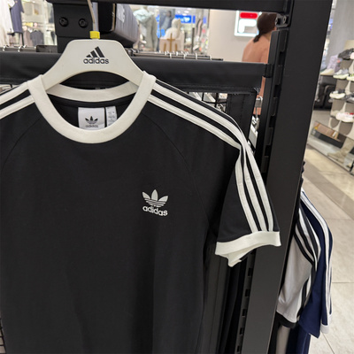 adidas三叶草Jennie同款休闲运动圆领刺绣T恤短袖 KB2459 JN7018