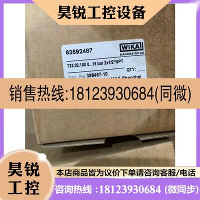 议价:威卡WIKA压力表733.02.100 398466-10 W2047913拍前先