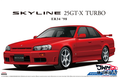 青岛社日产ER34拼装汽车模型