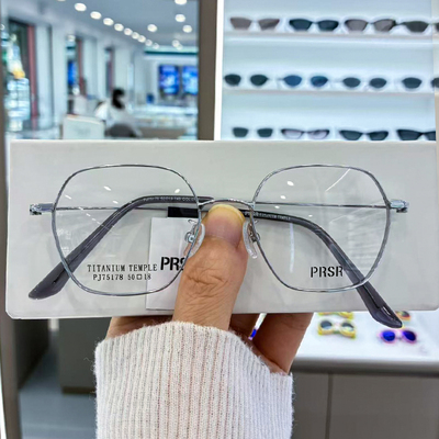 Prsr帕莎眼镜框架复古时尚男女大框防蓝光多边形可配近视PJ75178