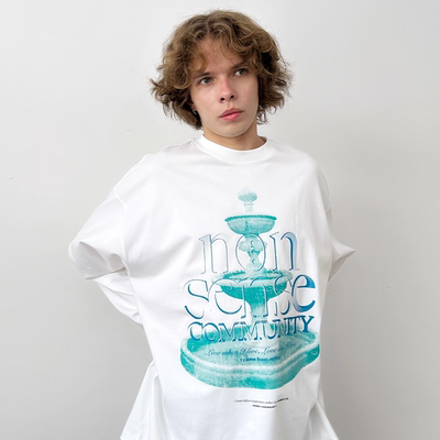 NOSD by BUllSHITLAB 25FW 基础系列 “随机波点喷水池” 长袖Tee