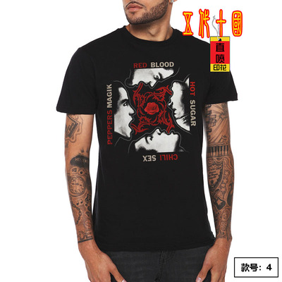 宽松摇滚t恤乐队圆领短袖潮牌