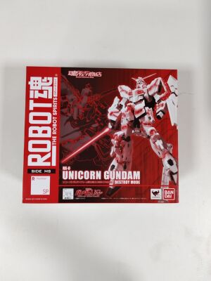 日版 万代 高达 robot魂 独角兽 发光地台 觉醒 精神骨架 模型