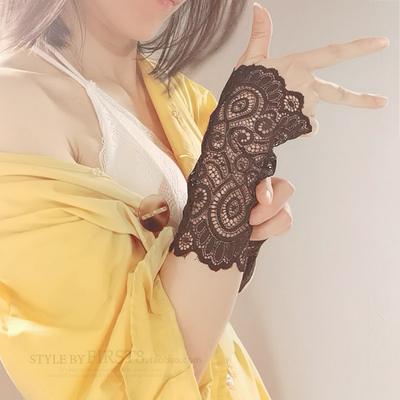 蕾丝遮疤痕刺青cosplay防晒袖套