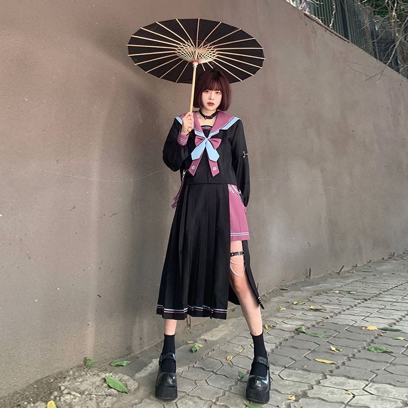 大小姐jk制服新款正版不良长短裙少女水手服日系套装cosplay女装