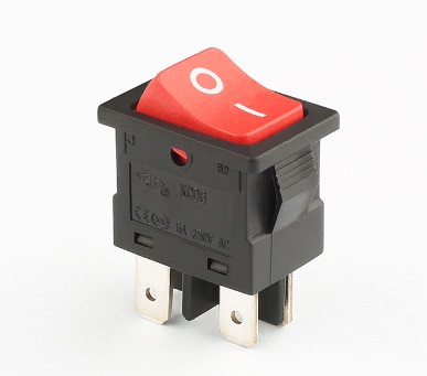 黑红不带灯船型开关KCD6-21-CB1B-B-R-01