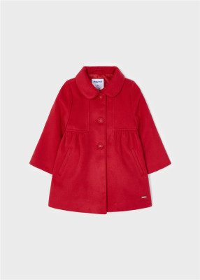 现货西班牙mayoral麦悠幼小女童装秋冬季单排扣公主保暖大衣外套