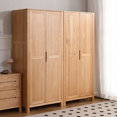 全实木二门大衣柜四门橡木衣橱