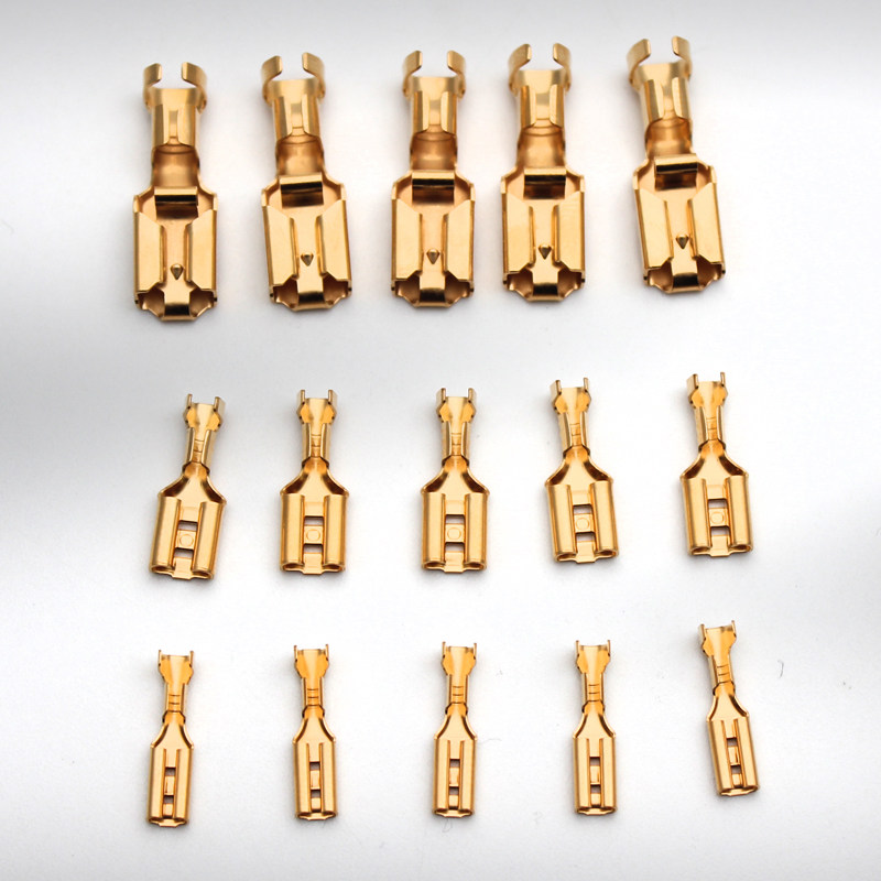 原装德国WBT线耳汽车音响喇叭插片6.3/4.8/2.8mm 0655 0656 0657_虎窝淘