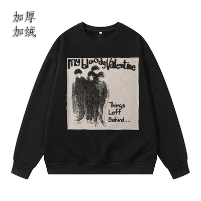 my bloody Valentine loveless我的情人节文艺加绒加厚卫衣外套