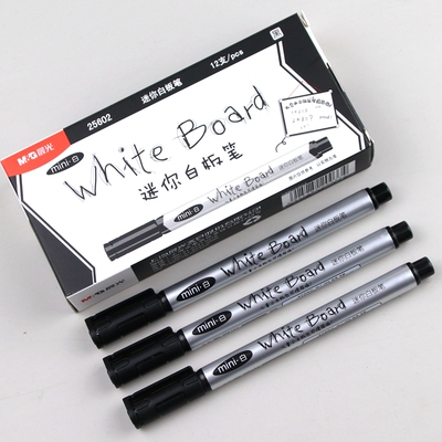 晨光白板笔黑色墨水AWM25602